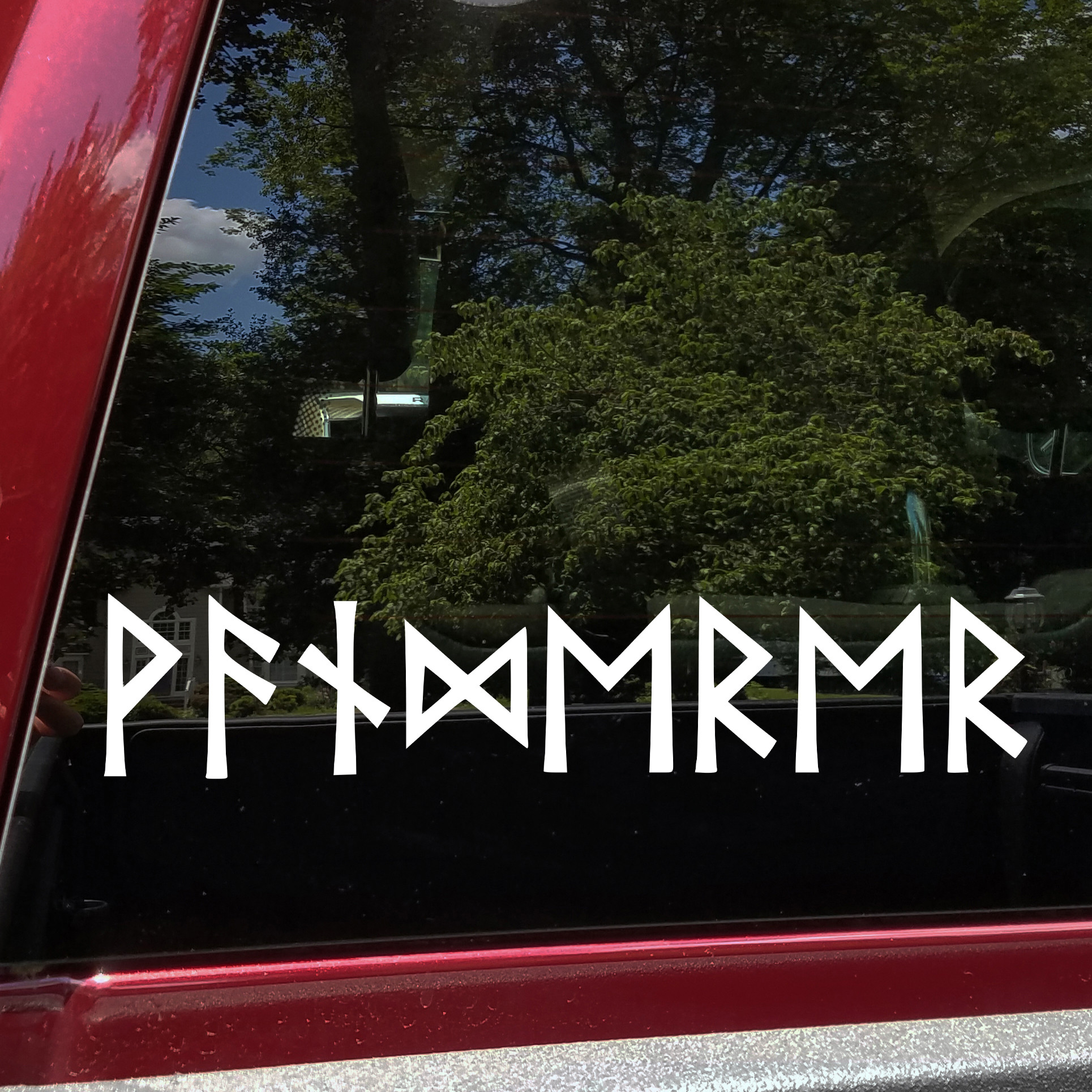Wanderer Vinyl Decal – Elder Futhark Norse Viking Celtic Symbol