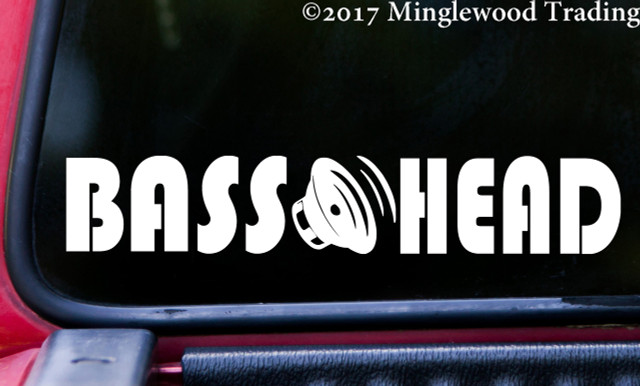 Bass Head Vinyl Decal V2 - EDM Music Speaker Basshead Headbanger - Die ...