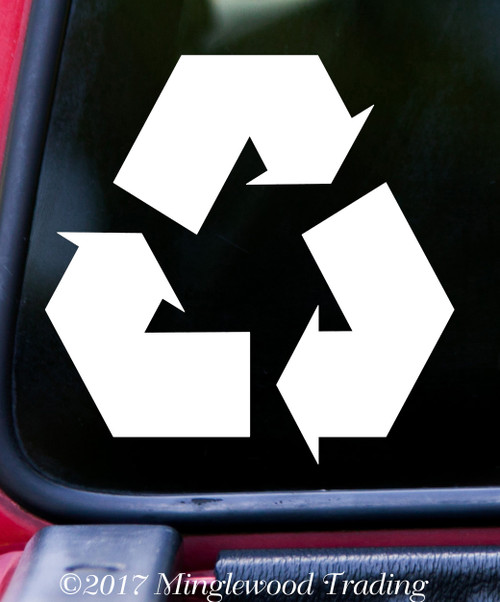 RECYCLE SYMBOL Vinyl Sticker - Reduce Reuse Recycling - Die Cut Decals ...