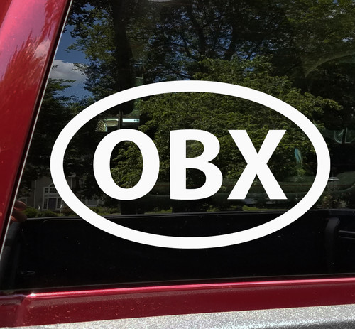 OBX Vinyl Decal - Outer Banks NC North Carolina Hatteras Nags Head Euro ...