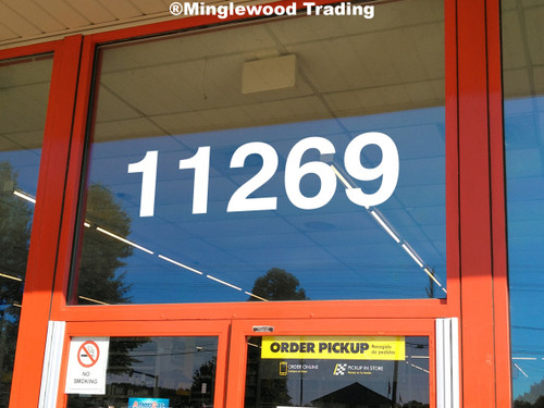 Store Window Vinyl Address Numbers - Storefront Glass Door Business ...