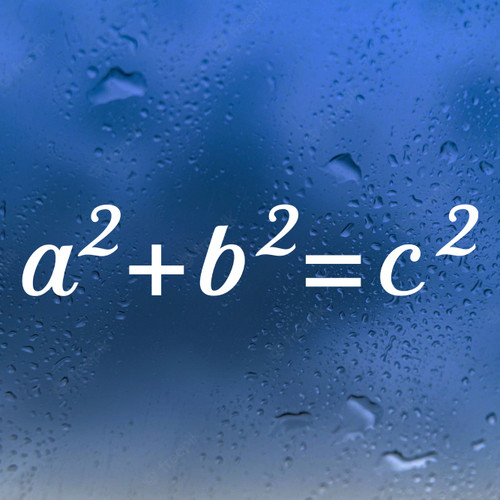 Pythagorean Theorem Vinyl Decal - Equation Formula - Die Cut Sticker ...