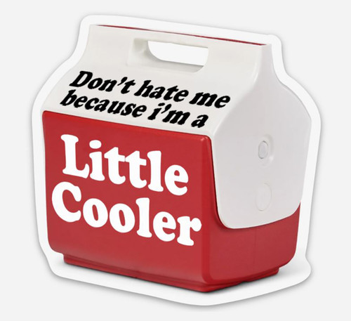 2-pack Don't Hate Me Because I'm a Little Cooler Vinyl Decals - Die Cut ...