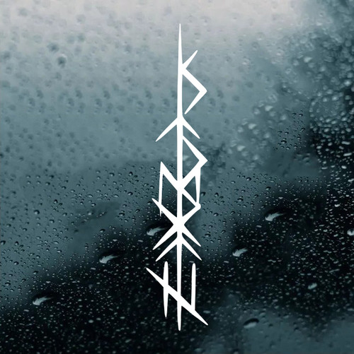 Strength Bind Rune Vinyl Decal - Viking Norse Symbol Bindrune - Die Cut ...