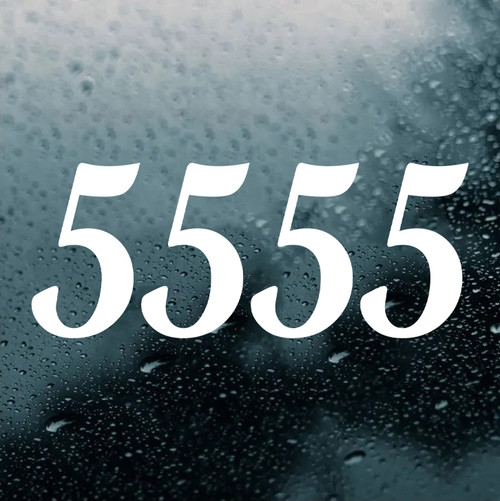 5555 Angel Number Vinyl Decal | Major Life Changes Numerology | Die Cut ...