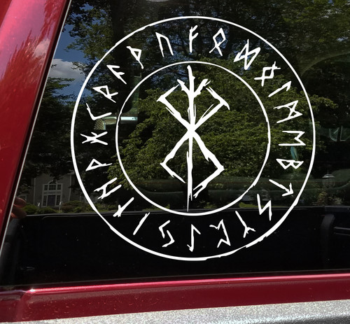 Berserk Vinyl Berserk Norse Rune Vinyl Decal V2 - Viking Viking Helmet ...