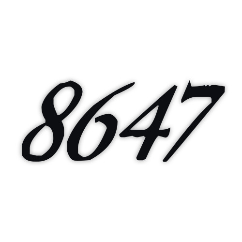 8647 Script Vinyl Decal – Historic Protest Symbol Sticker for Car ...