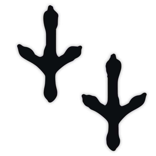Chicken Feet Vinyl Decal | Farmhouse Footprints | Die-Cut Sticker in 20 ...