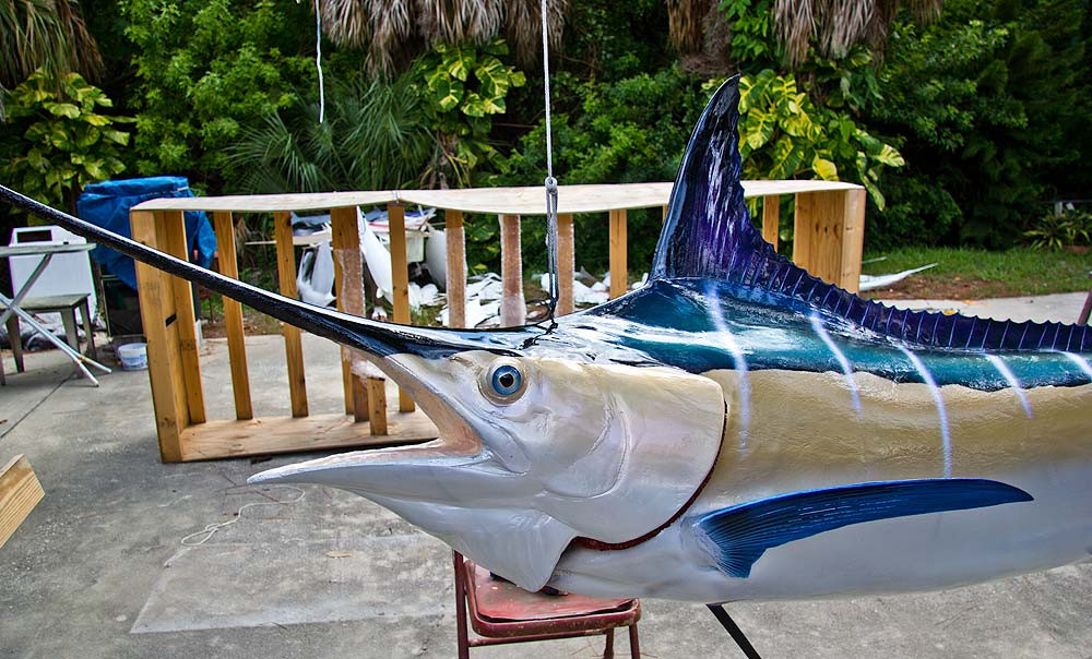 Blue Marlin 130 inch full mount fiberglass fish replica - The Fish ...