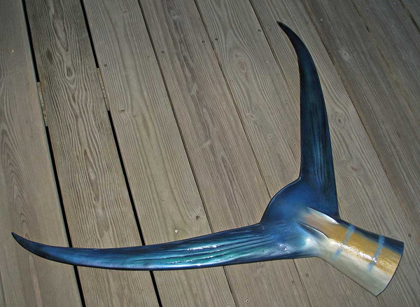 Blue Marlin Tail Full Mount Fiberglass fish replica - The Fish Mount Store