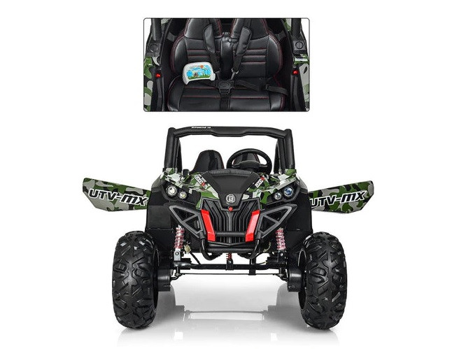 Ground Commander 24V Electric Ride on Buggy (Army) - www ...
