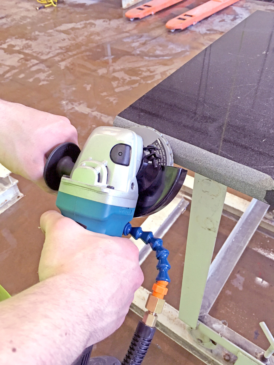 Wet Blade Cutting Kit for High Speed Angle Grinders - Kobi Tools