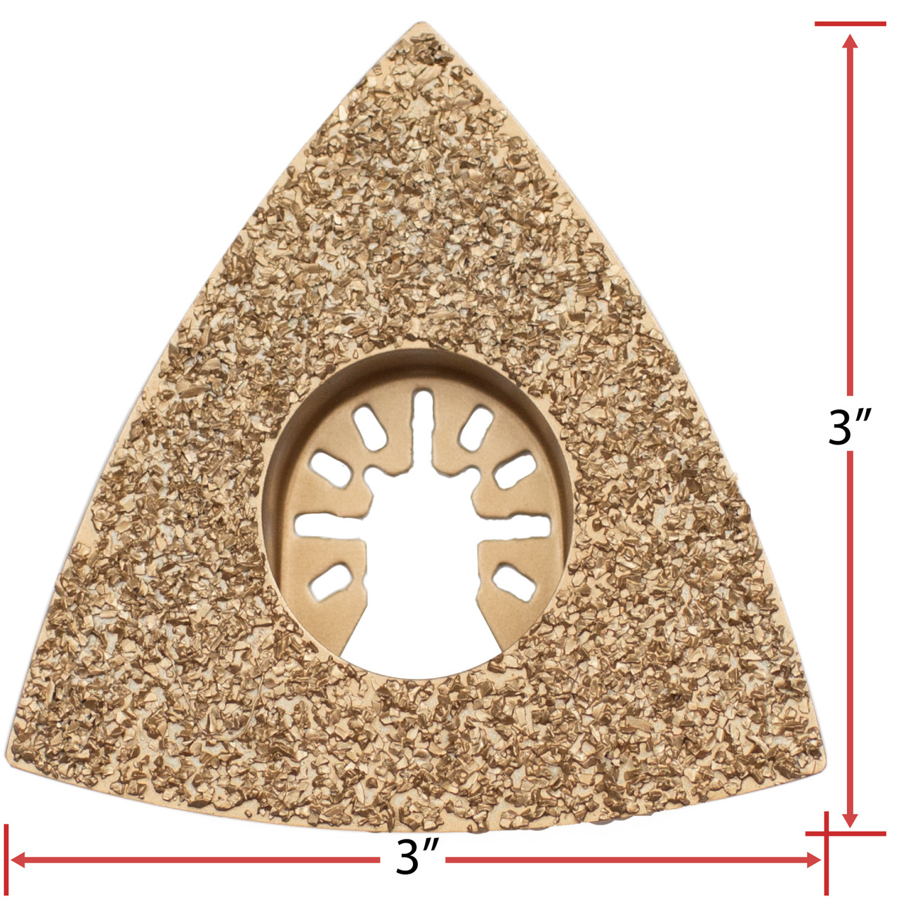 3" ODYSSEY Triangle Shaped CARBIDE Multitool Scraper Rasp with Quick ...