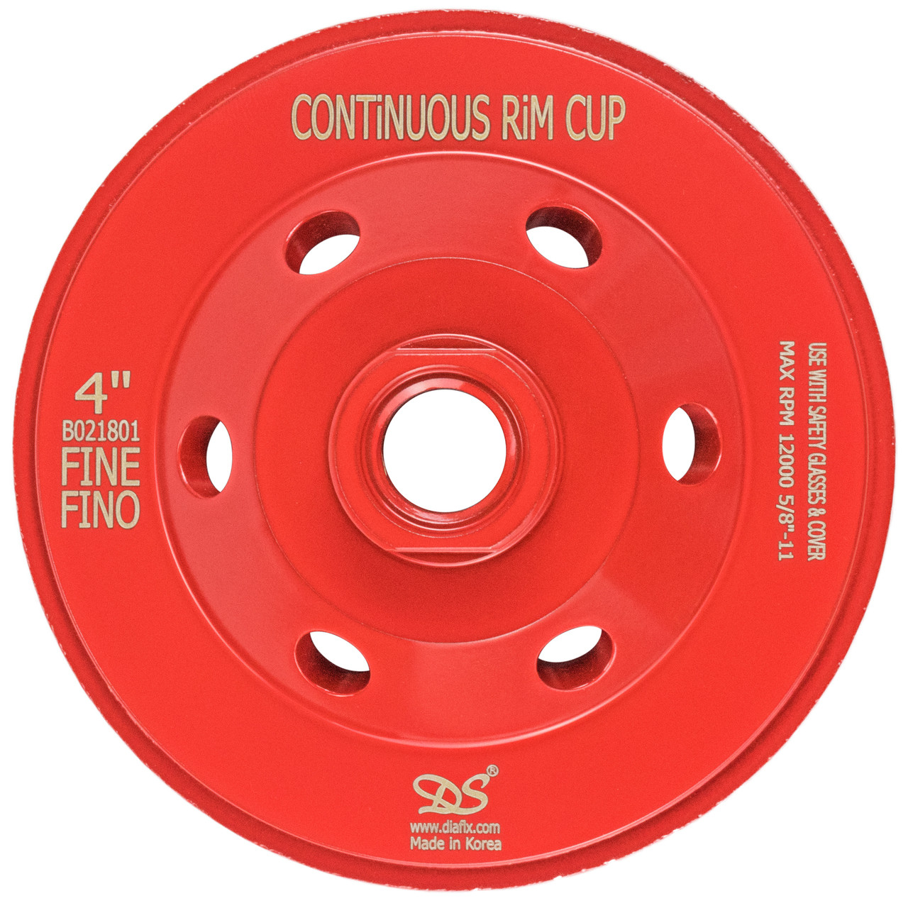4" Continuous Rim Diamond Cup Wheels - Kobi Tools