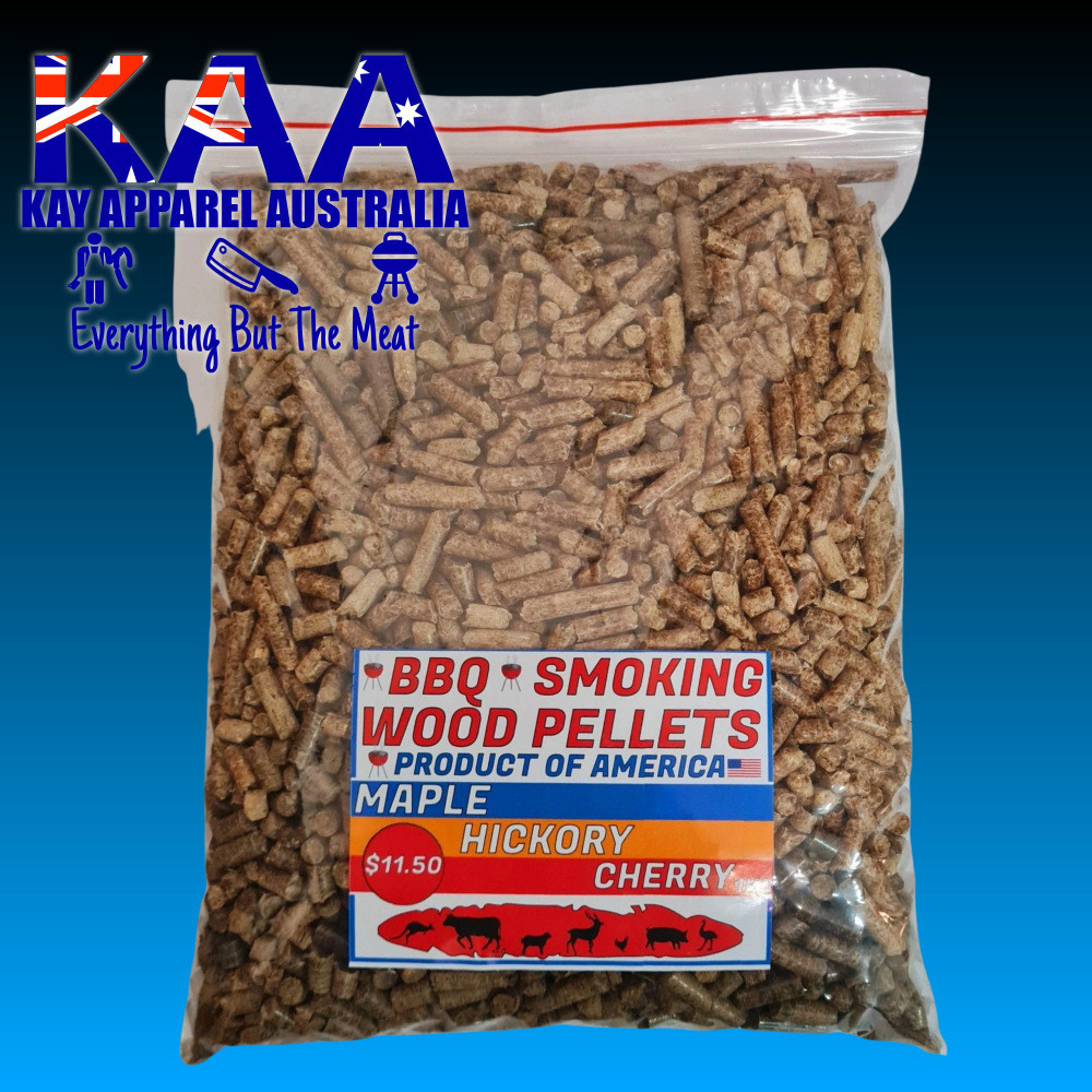 Maple, Hickory, Cherry Competition Blend BBQ Smoking Wood Pellets 1kg ...