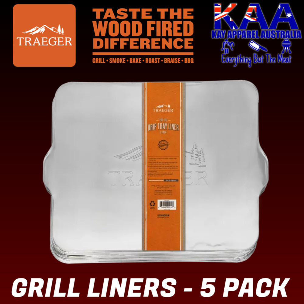 TRAEGER DRIP TRAY LINERS - 5 PACK - PRO 575/22 GRILL - Kay Apparel ...