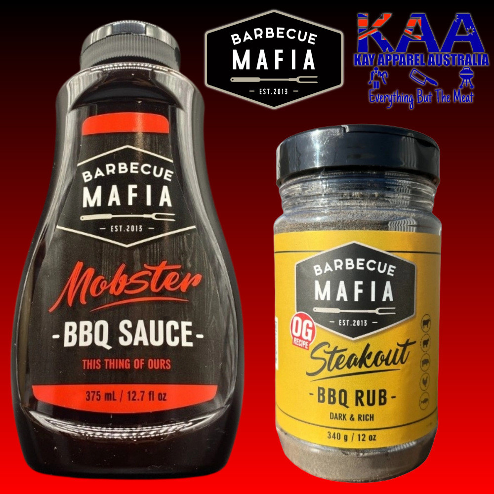 Barbecue Mafia The Steakout OG BBQ Rub & Mobster BBQ Sauce Set of 2 ...