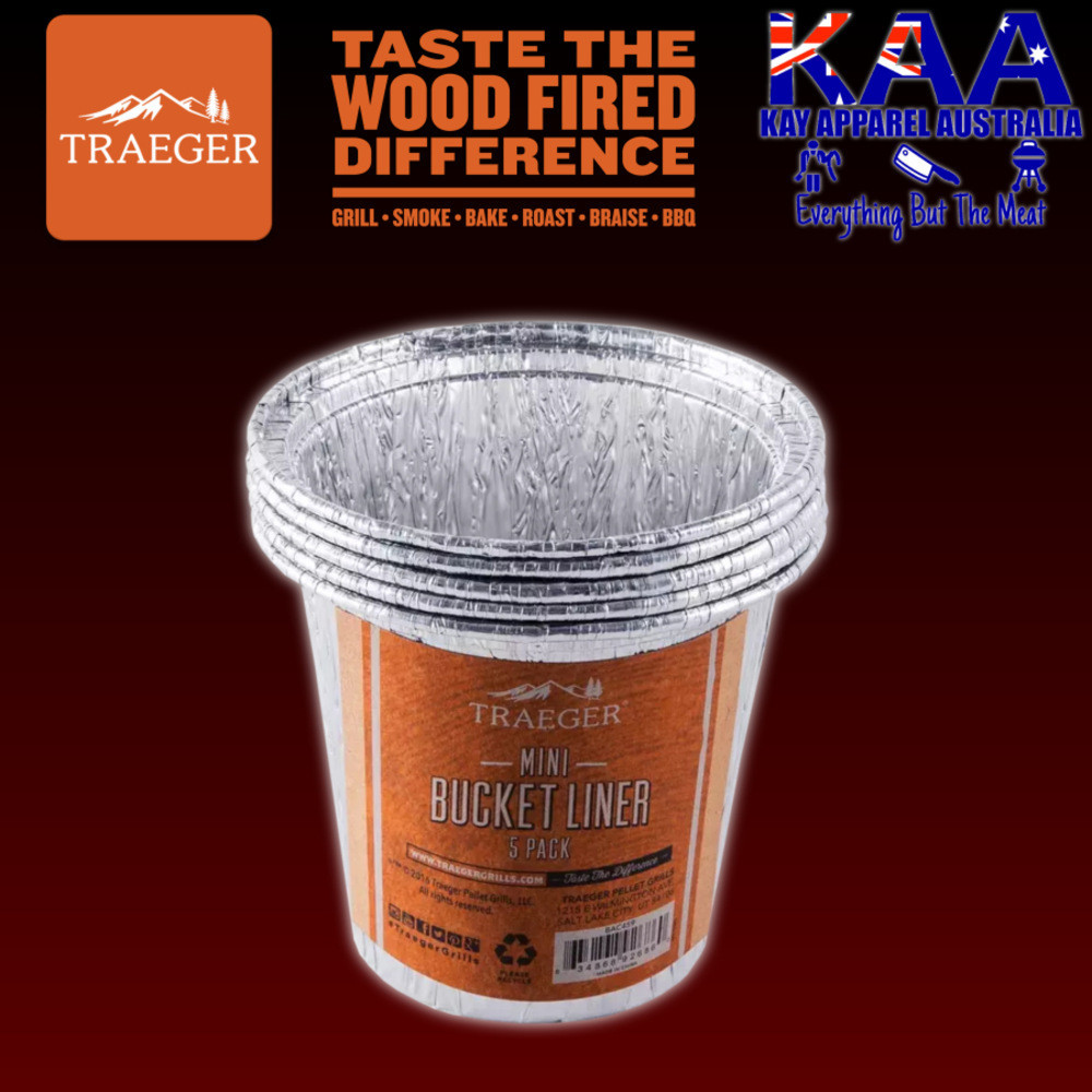 TRAEGER BUCKET LINERS - 5 PACK - Kay Apparel Aprons And Home Butchers ...