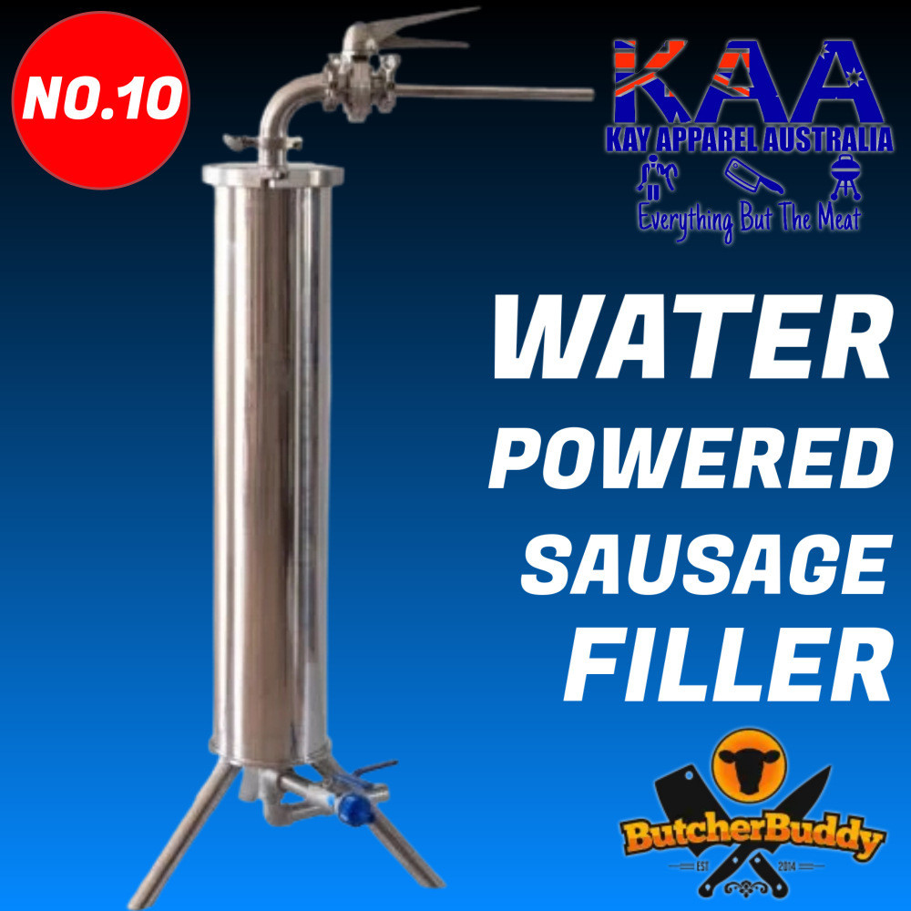 Butcher Buddy No.10 Water Powered Sausage Filler Stainless Steel - Kay ...