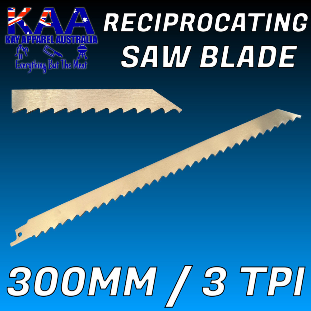 Meat Reciprocating Saw Blade 300MM x 3TPI - Kay Apparel Aprons And Home ...