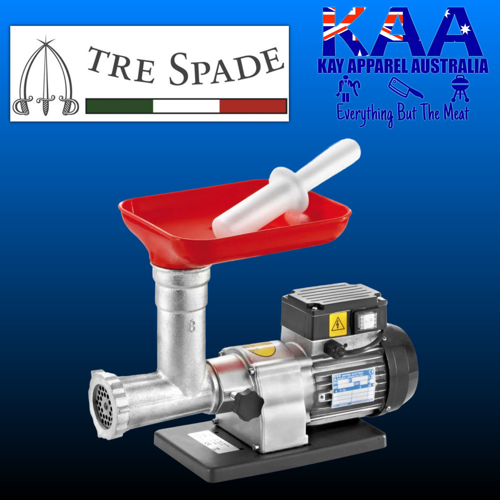 Tre Spade Electric Meat Mincer #8 - Kay Apparel Aprons And Home ...