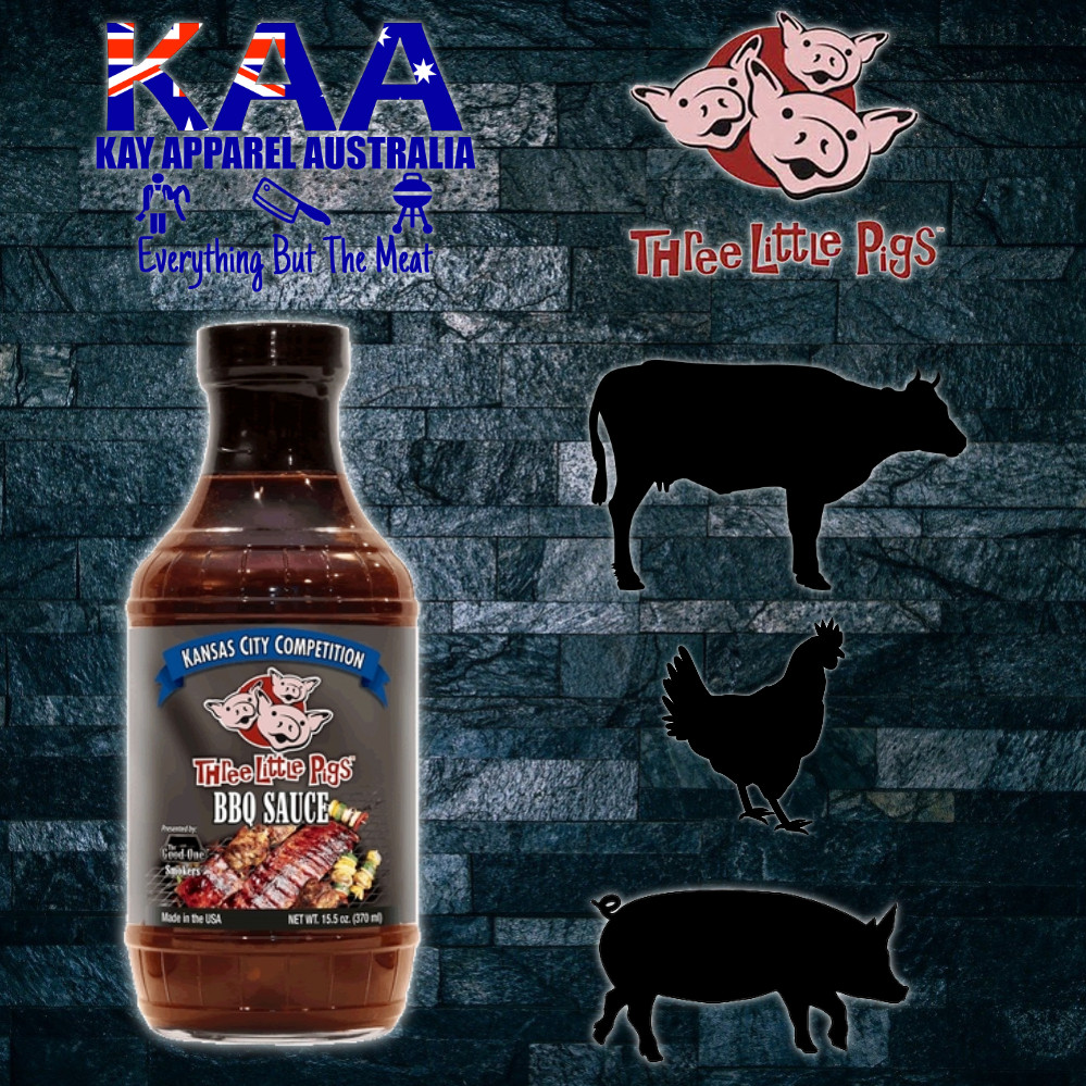 Three Little Pigs Kansas City Competition BBQ Sauce 552 Grams - Kay ...
