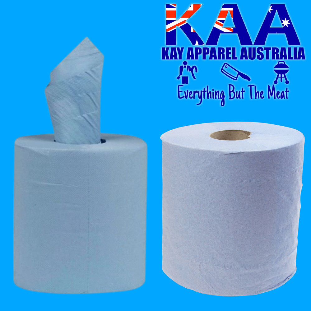 Blue Center Feed Paper Towel Roll, 400 Sheets per Roll, Roll Length ...