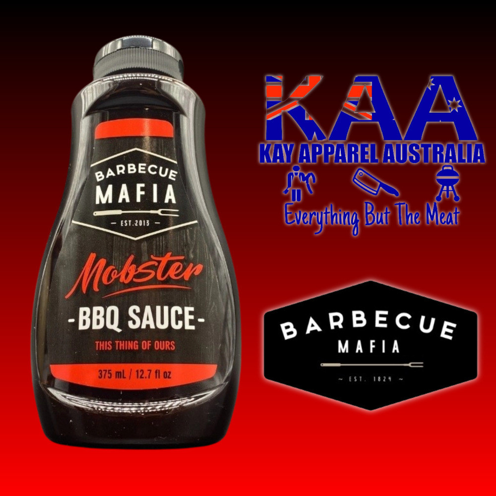 Barbecue Mafia Mobster BBQ Sauce 375ml - Kay Apparel Aprons And Home ...