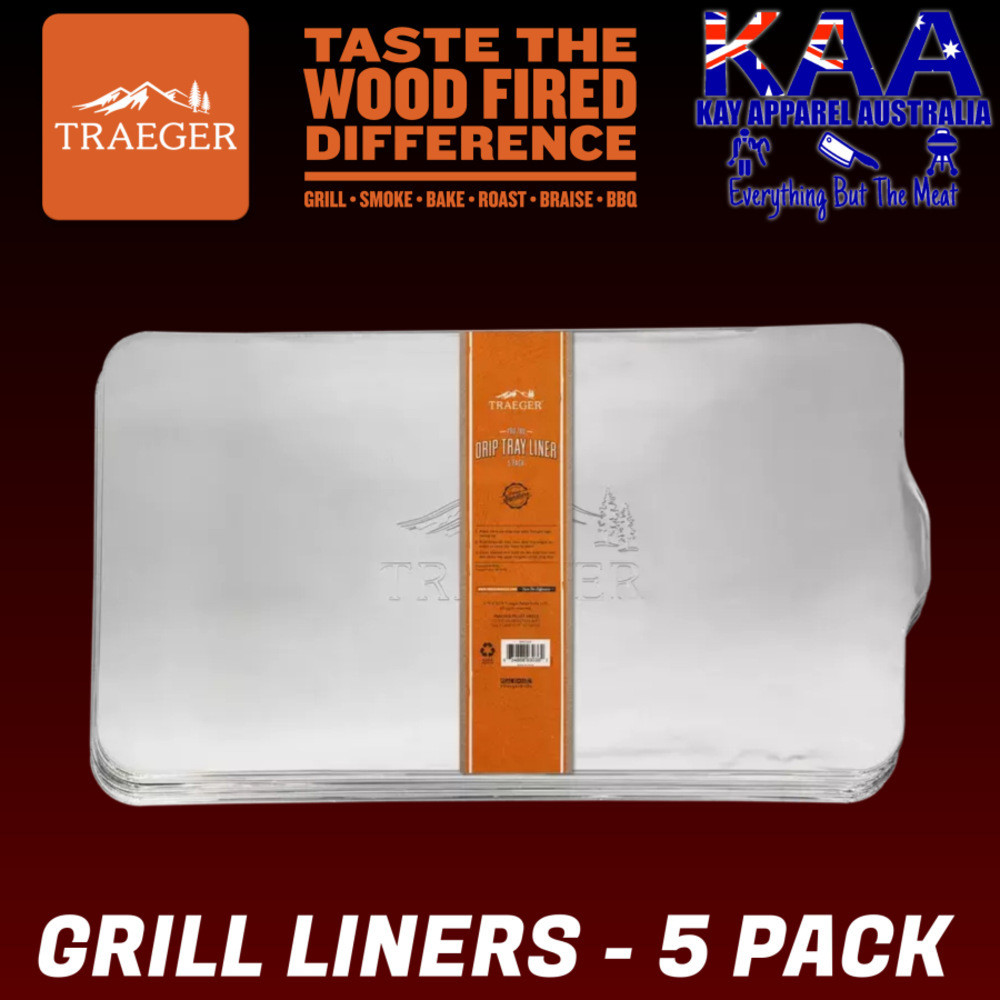 TRAEGER DRIP TRAY LINERS - 5 PACK - PRO 780 GRILL - Kay Apparel Aprons ...