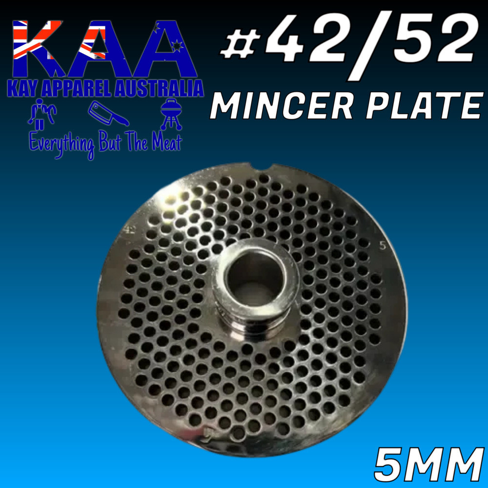 #42/52 Stainless Steel Meat Mincer Plate 5mm - Kay Apparel Aprons And ...