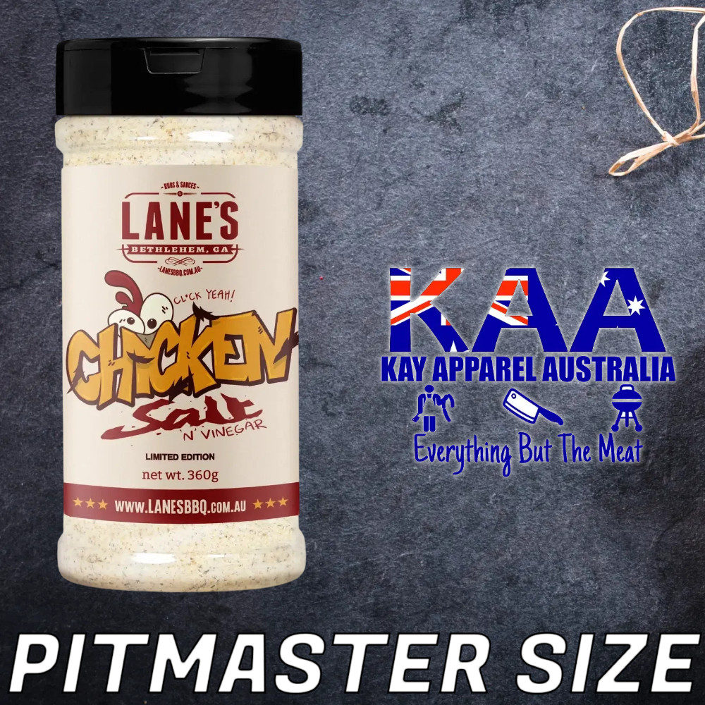 LANES BBQ CHICKEN SALT N VINEGAR BBQ RUB 360 GRAMS PITMASTER SIZE - Kay ...