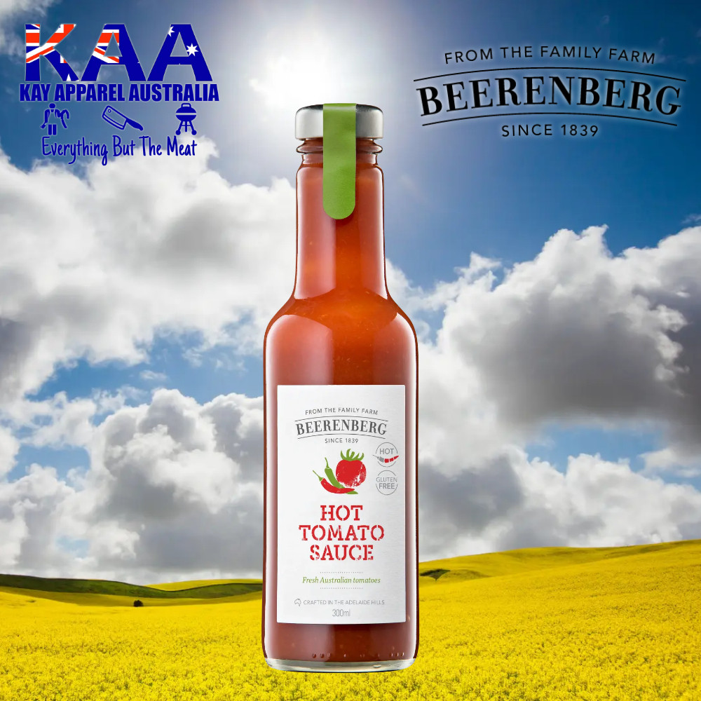 Beerenberg Australian Hot Tomato Sauce 300ml - Kay Apparel Aprons And ...