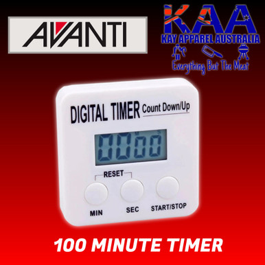 Avanti Digital Timer - 100 minutes 12604 - Kay Apparel Aprons And Home ...