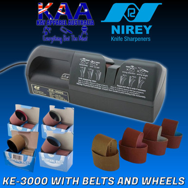 Nirey KE3000 Professional Electric Knife Sharpener + Full Set of Belts ...
