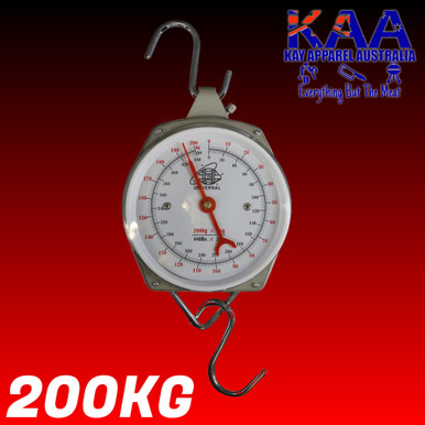 Hanging Scales With Hooks 200KG Clock Face Scales - Kay Apparel Aprons ...