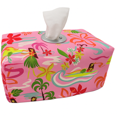 TISSUE BOX COVER TROPICAL HULA