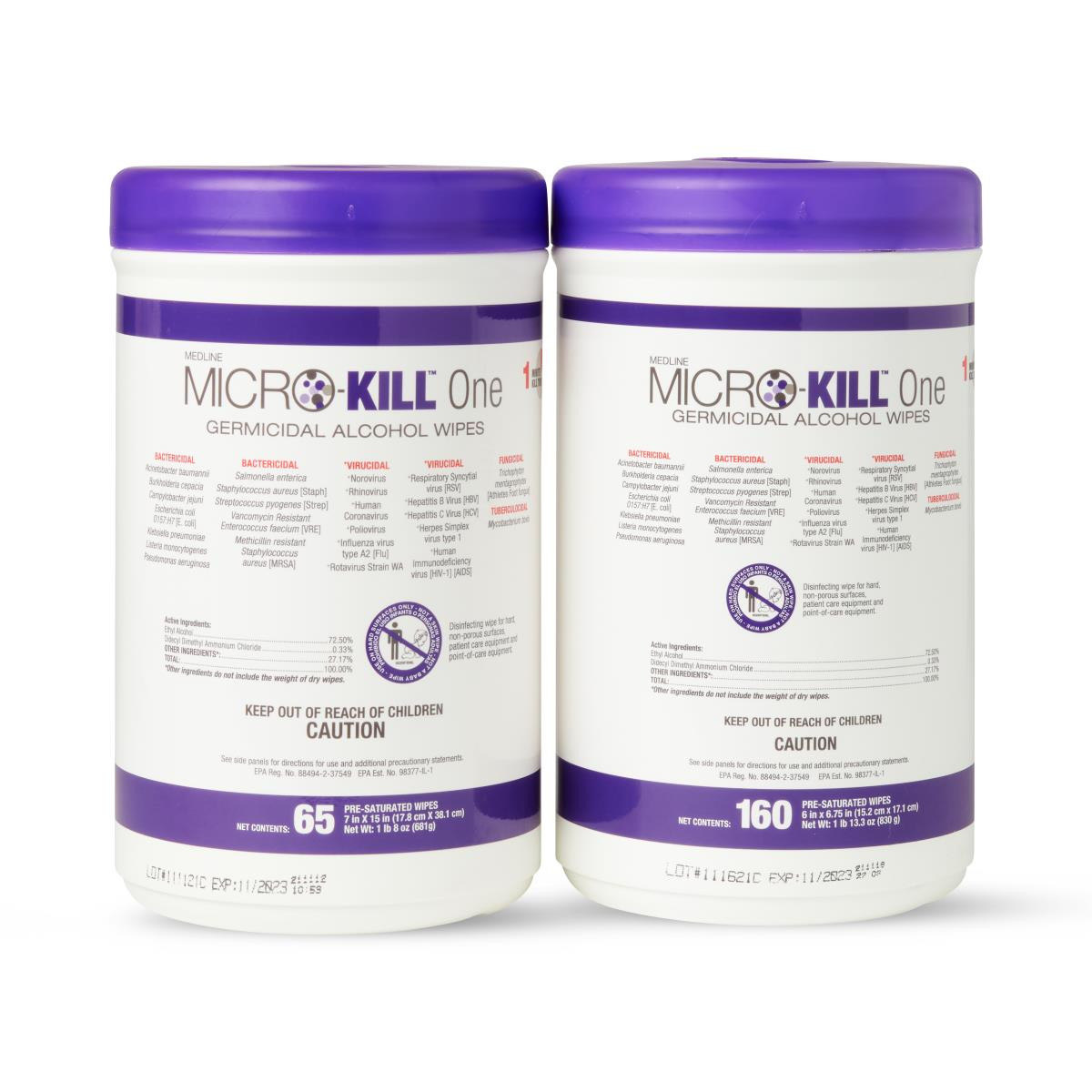 Micro-Kill One Germicidal Alcohol Wipes
