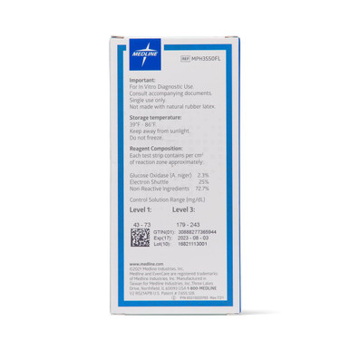 EvenCare G3 Foil-Wrapped Blood Glucose Test Strips for Professional Use ...