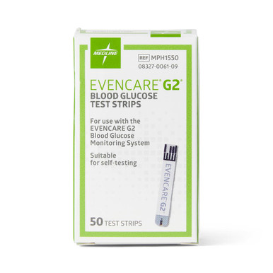 Glucose Test Strips for EVENCARE G2 Meters