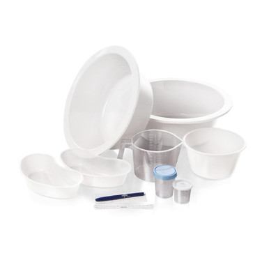 Medline Sure Set Double Basin Standard Surgical Trays
