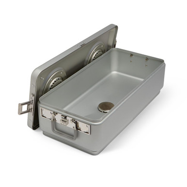Steriset Full-Sized Sterilization Containers with Drain and Lid