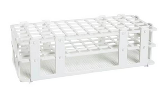 Autoclavable 60-Place Polypropylene Test Tube Rack, 16mm, No-Wire Design