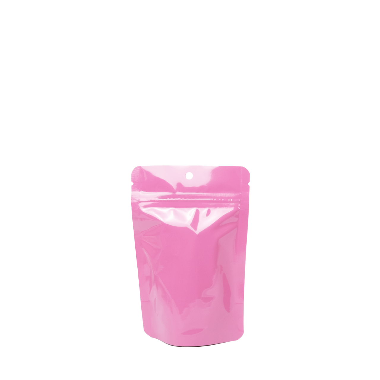 Wholesale Small Pink Clear Stand Up Pouches | PackFreshUSA