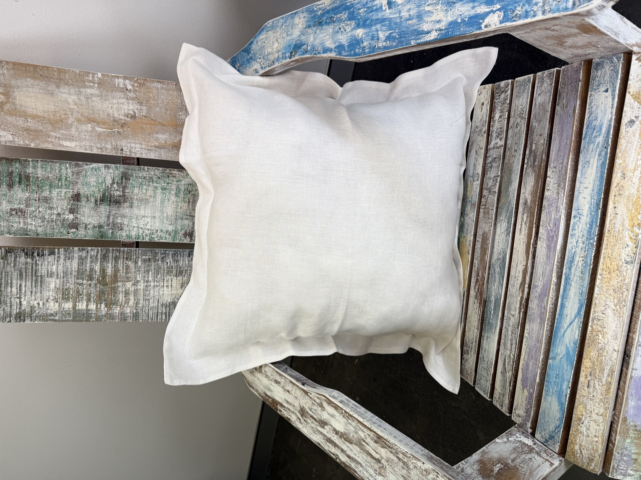 Linen Cover 60 x 60cm - White - Sohal Living