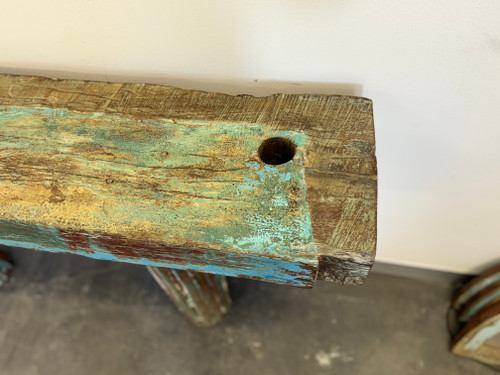 Vintage Beam and Column Console Table - Sohal Living