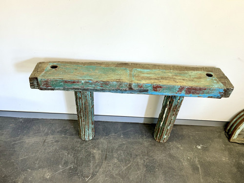 Vintage Beam and Column Console Table - Sohal Living