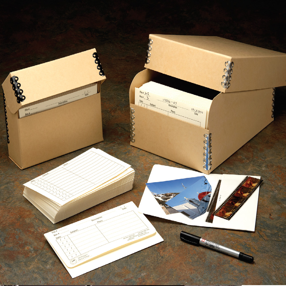 Short Lid Negative & Print Storage Boxes - Hollinger Metal Edge