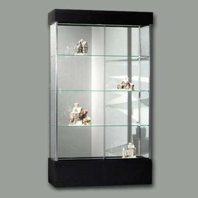 Deluxe Museum Rectangular Tower Display - Hollinger Metal Edge