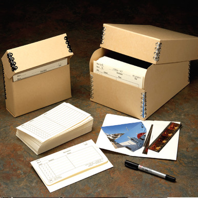 Photo Envelope Box Storage System - Hollinger Metal Edge