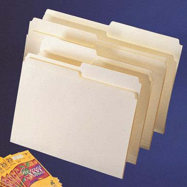 Unreinforced 1/3 and 1/2 Cut File Folders - Hollinger Metal Edge